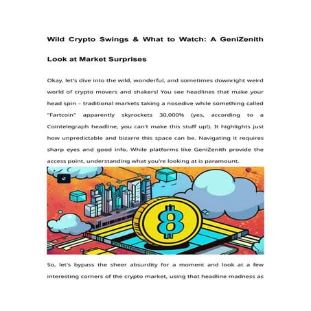 Wild Crypto Swings & What to Watch: A GeniZenith Look at Market Surprises | DOCX