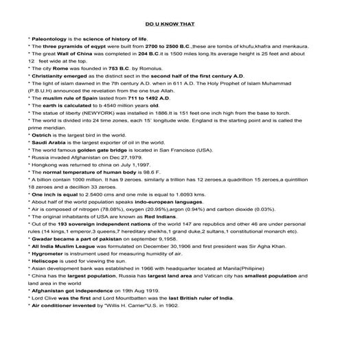 General knowledge 1 | DOC