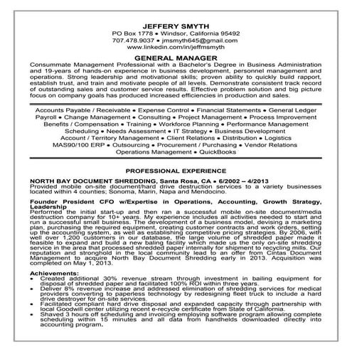 General Manager | DOC