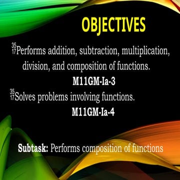 General mathematics operation on functions | PPTX