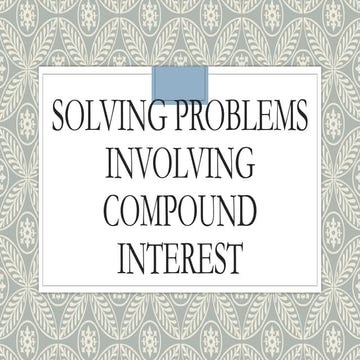 Compund Interest | PPTX