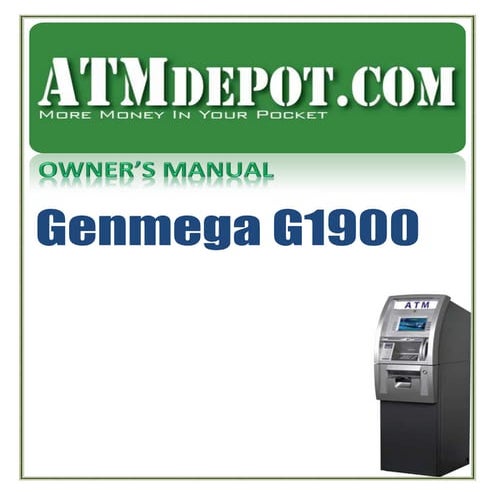 Genmega g1900-atm-owners-manual | PDF