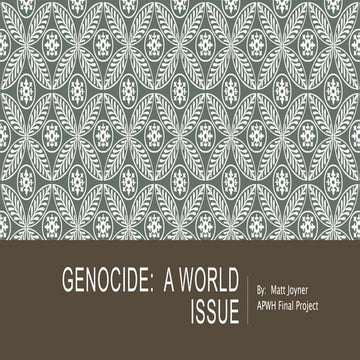 Genocide | PPT
