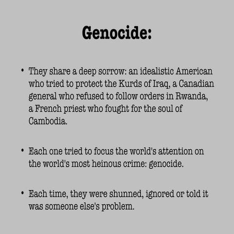 Genocide throughout Hisory | PPT