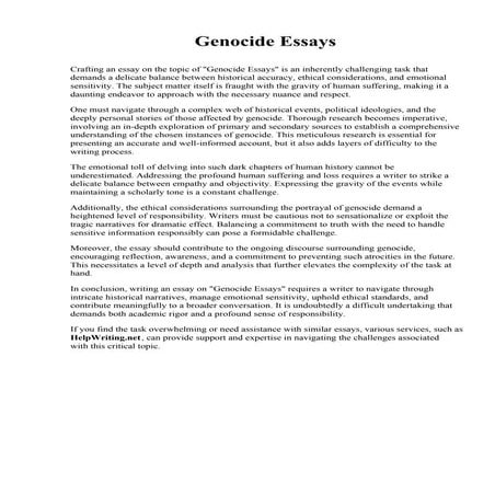 Concentration Camp Essay | PDF