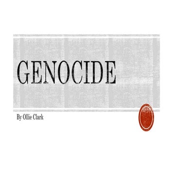 Genocide powerpoint | PPT