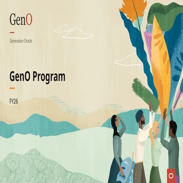 GenO FY26 Program Requirements in Spanish | PPTX