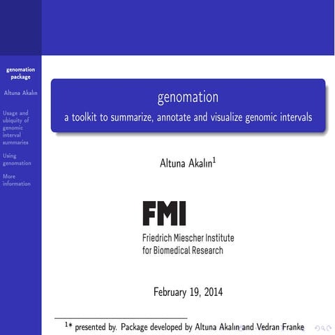 genomation: summary of genomic intervals | PPT
