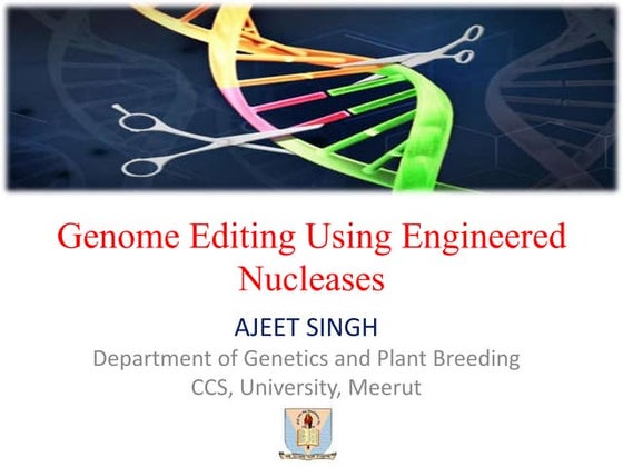 Genome editing techniques | PPT