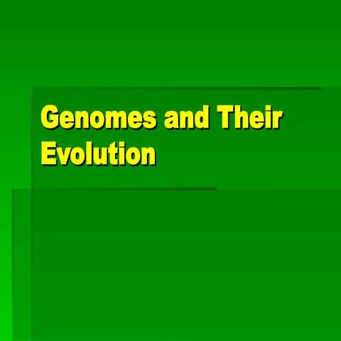Genomes and Their Evolution detailed explanation | PPT