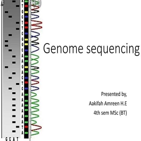 Genome sequencing | PPTX