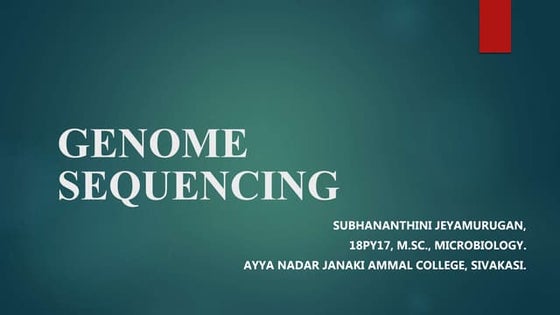 Human genome project | PPT