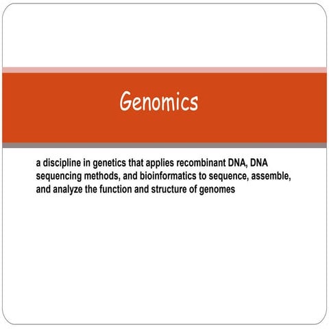 Genomics | PPT