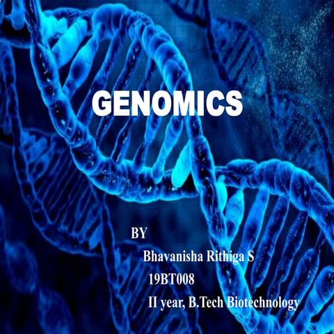 Genomics | PPTX | Genetics | Science