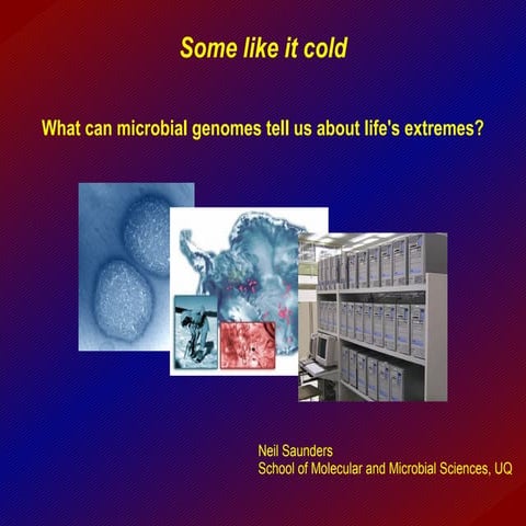 Genomics of cold-adapted microorganisms | PDF