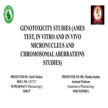 Genotoxicity studies and DNA damage.pptx