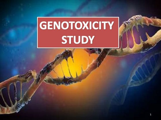 Genotoxicity studies | PPT