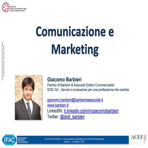 Genova 15 ottobre 2013 - Comunicazione | PPTX