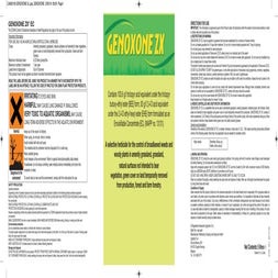 Genoxone zx label | PDF