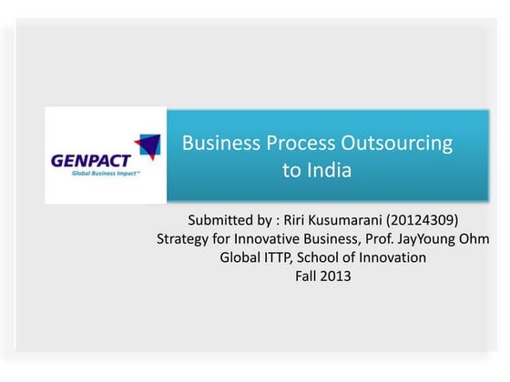 Genpact – Key Policies and Practices | PPTX