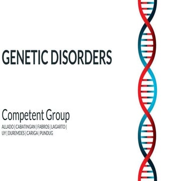 Genetic Disorders Pathology | PPTX