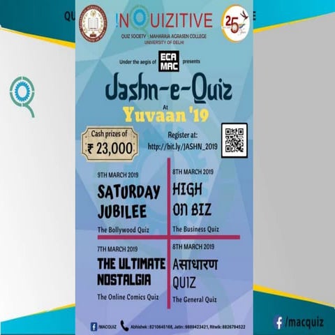 Inquizitive - Asadharan Quiz - The General Quiz 2019 Prelims | PPTX