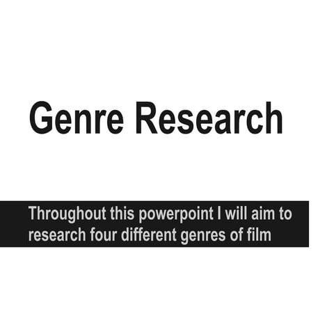 Film genres | PPT