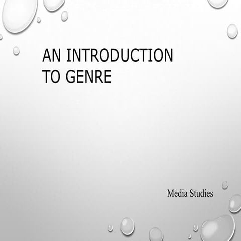 Introduction to Genre | PPT