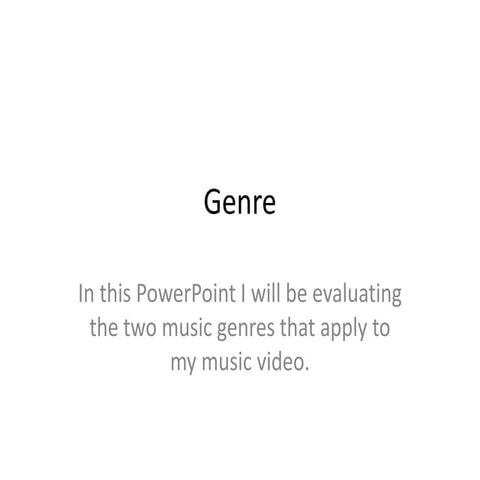 Genre | PPTX