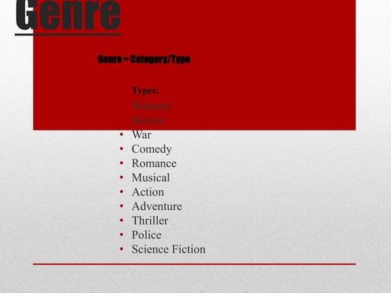 Western Film Genre | PPTX