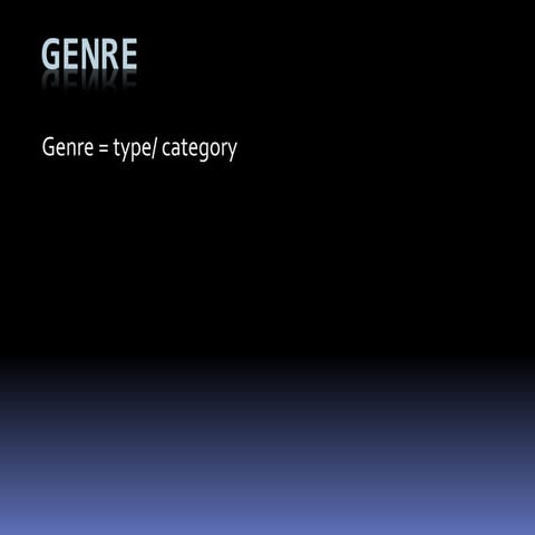 Genre | PPTX
