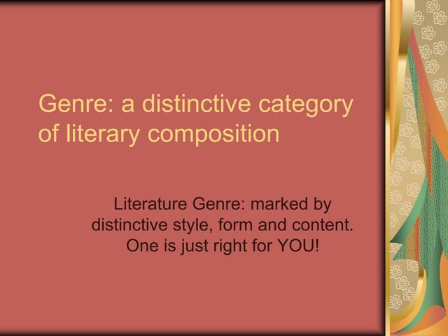 LITERARY GENRES | PPT