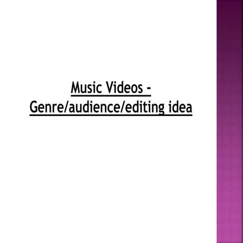 Genre audience-editing | PPTX