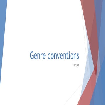 Genre conventions | PPT