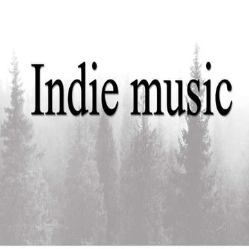 Indie rock genre research | PPTX