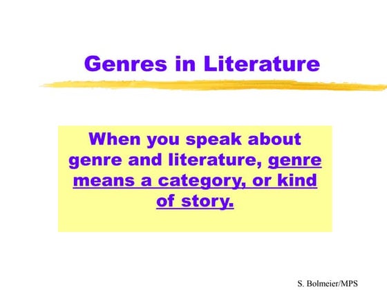 Types of Genres | PPT