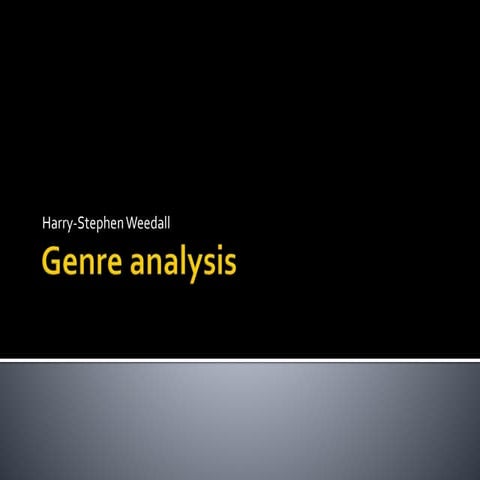 Genre analysis | PPT
