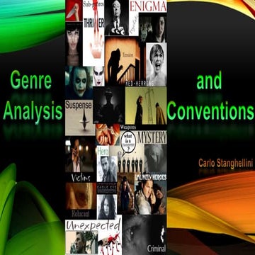 Genre Analysis and Conventions of Thriller Genre | PPTX