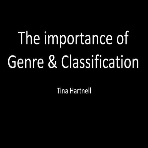 Genre and classification | PPT