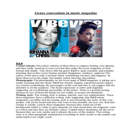 Music magazine analysis | DOCX