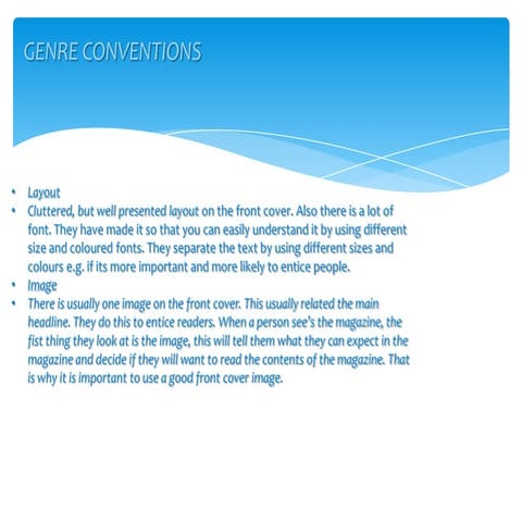 Genre conventions | PPTX