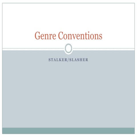 Genre conventions | PPTX