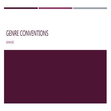 Genre conventions | PPT
