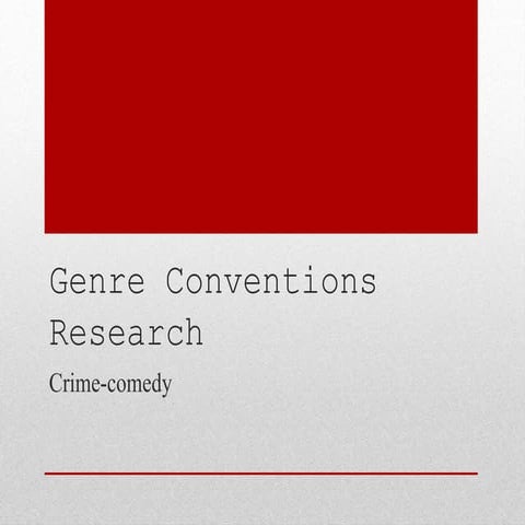 Genre Conventions Research | PPTX