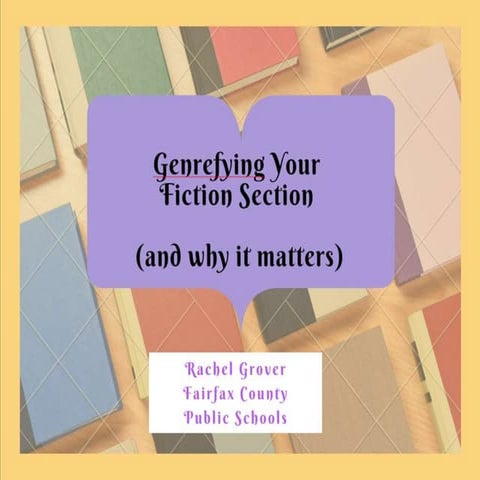 Genrefying Your Fiction Section | PPTX