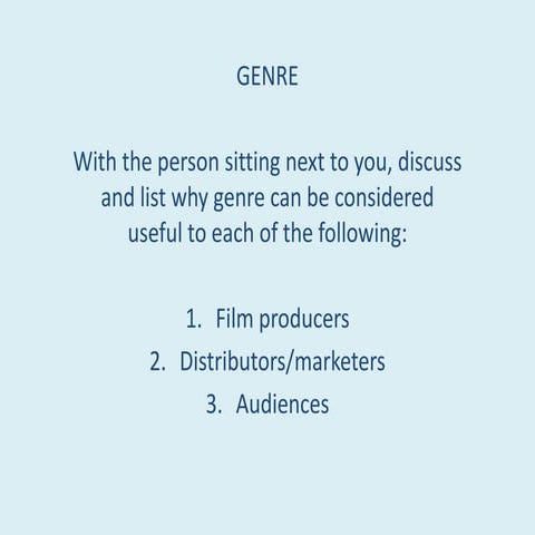 Exploring the Key Factors Of Different Movie Genres | PDF