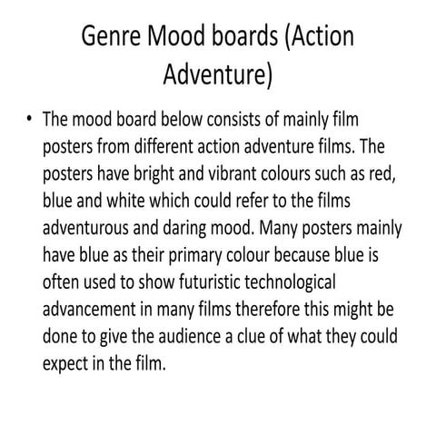 Genre moodboard | PPTX