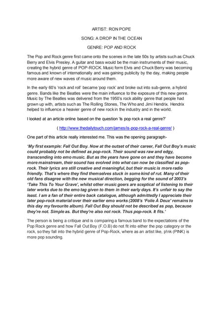 Initial Genre Research | PPT Initial Genre Research | PPT