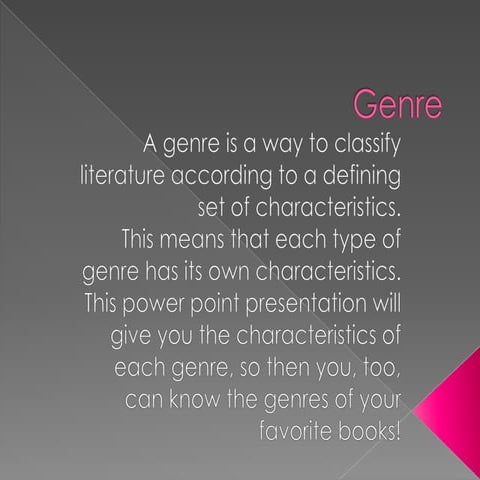 Genre pp | PPTX