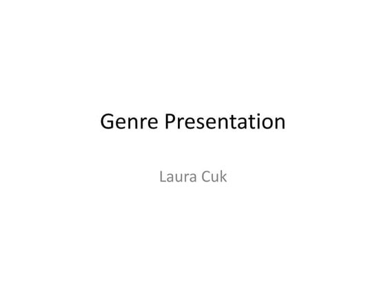 Genre presentation | PPT